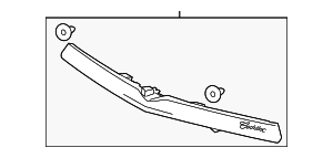 2014 Cadillac CTS Galvano Silver Deck Lid Center Applique 22912160 | GM ...