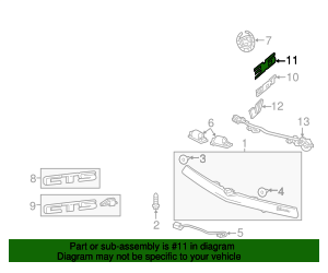 2015 Cadillac Nameplate 23469268 | GMPartsDirect.com
