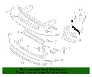 Genuine BMW 51-11-7-368-480 | Side Support Upper Brace | FREE Shipping ...