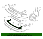 51117418224 - 2017-2023 BMW Lower Impact Bar (51-11-7-418-224) | BMW of ...