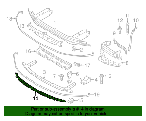51118067656 - 2017-2020 BMW Lower Absorber (51-11-8-067-656) | BMW of ...
