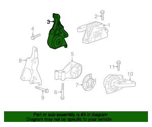 22801992 Mount - New OEM Part From GM Parts Direct | GM Parts Store