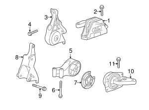 2010-2019 GM Front Transmission Mount 22801992 GM | GMPartsDirect.com