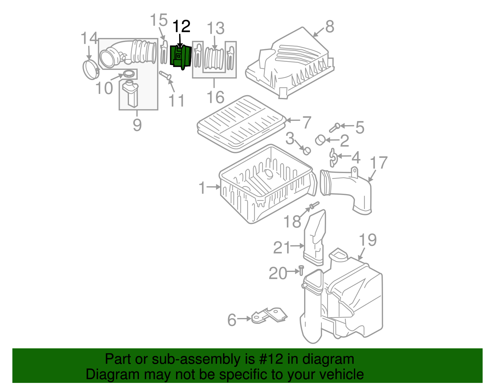 Genuine Mass Air Flow Sensor for 2001-2009 Hyundai | Part# 28164-37200 ...