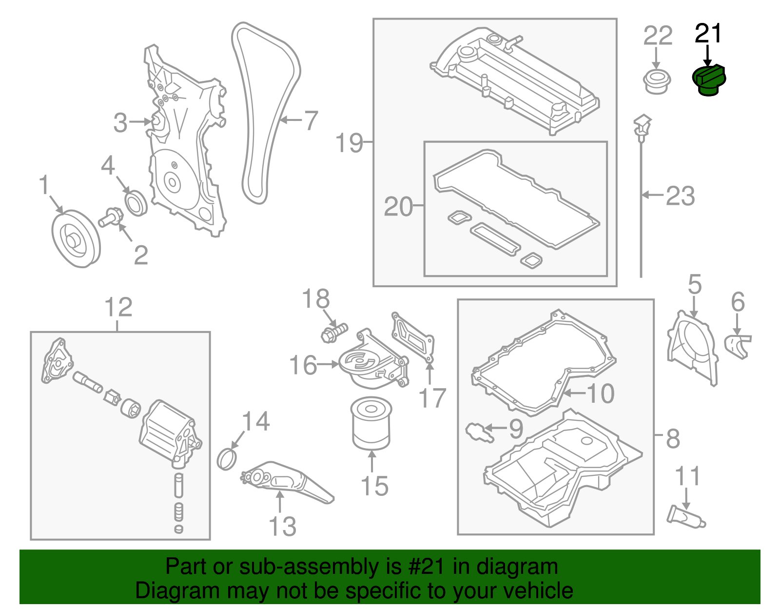 2001-2012 Mazda Filler Cap LF04-10-250 | OEM Parts Online