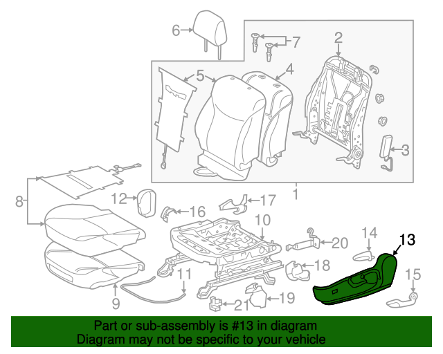 71812-47100-E0 - Seat Trim Panel - 2010-2015 Toyota Prius | Discount ...