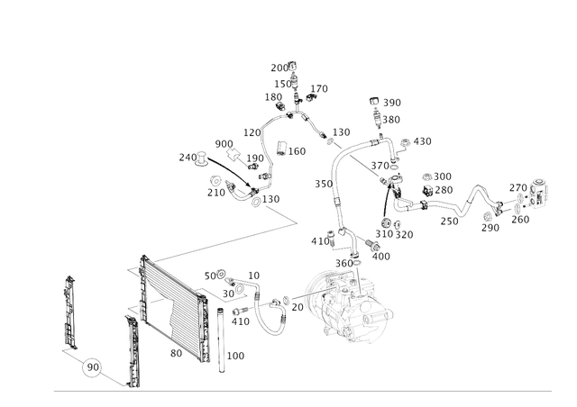 246-830-35-15 - Refrigerant Line 2014-2020 Mercedes-Benz | Mercedes ...