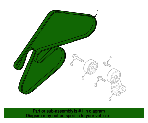 25212-3LTA0 - Serpentine Belt 2018-2023 Kia | Kia.Parts Store