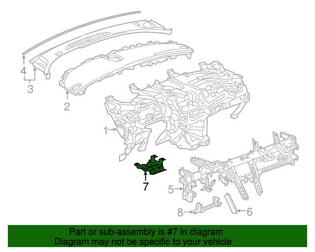 2016-2020 Buick Envision Bracket 22943033 | GMPartsDirect.com