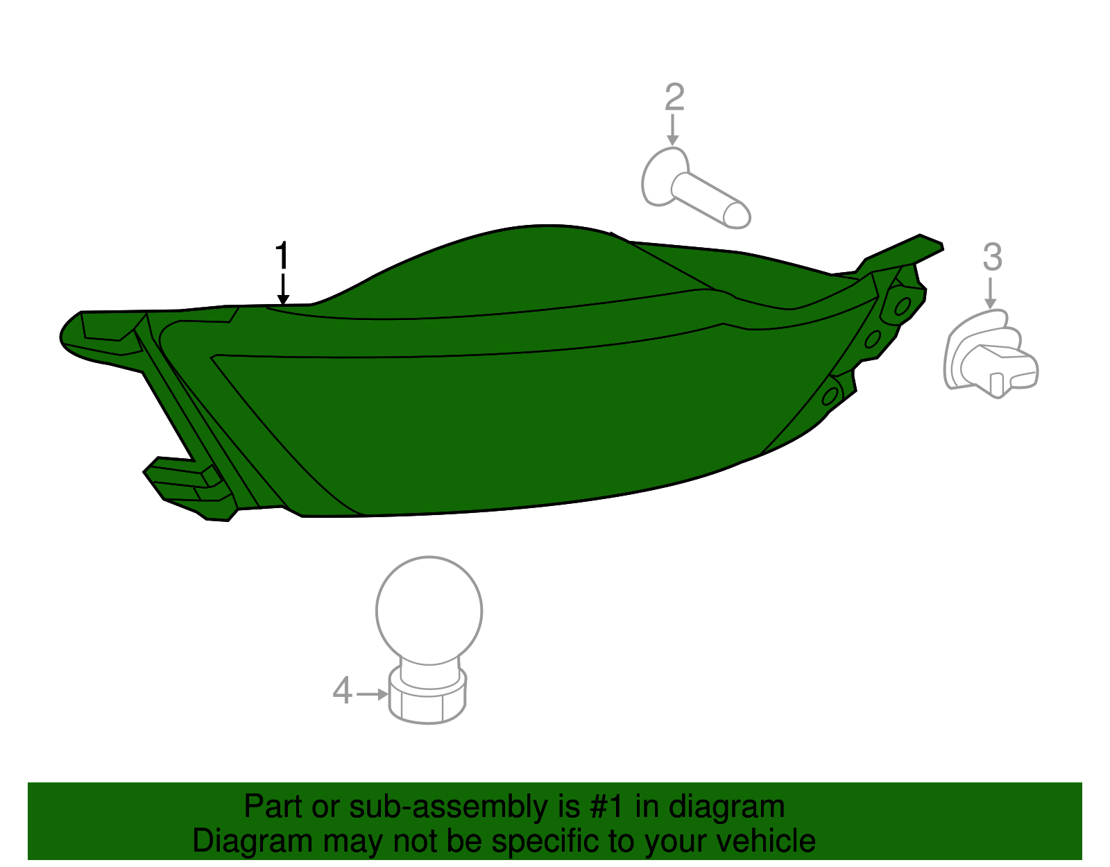 Genuine OEM Fog Lamp Assembly Part# LR095708 Fits 2014-2022 Land Rover ...