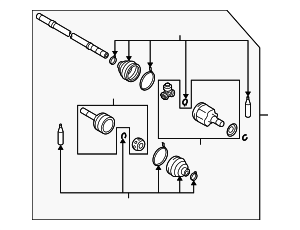 2009-2023 Nissan GT-R Axle Assembly - Passenger Side (RH) 39100-JF00A ...