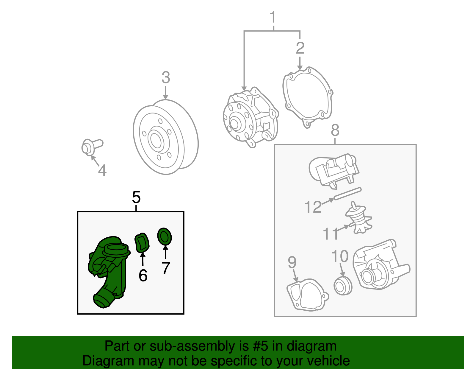 2010-2017 Chevrolet Engine Coolant Water Outlet 92275941 GM ...
