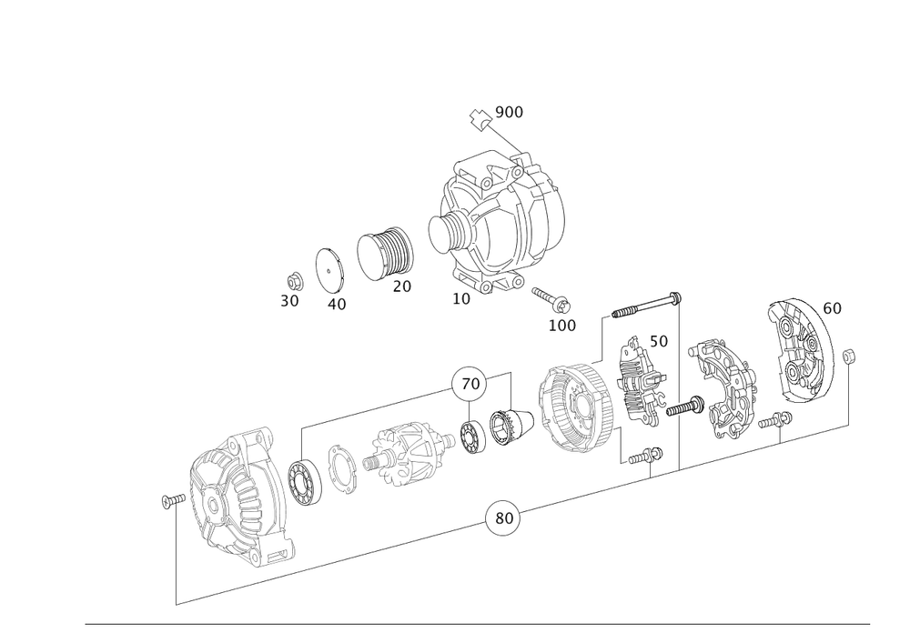 272-155-05-15 - Belt Pulley, Poly-V-Belt 1954-2015 Mercedes-Benz ...