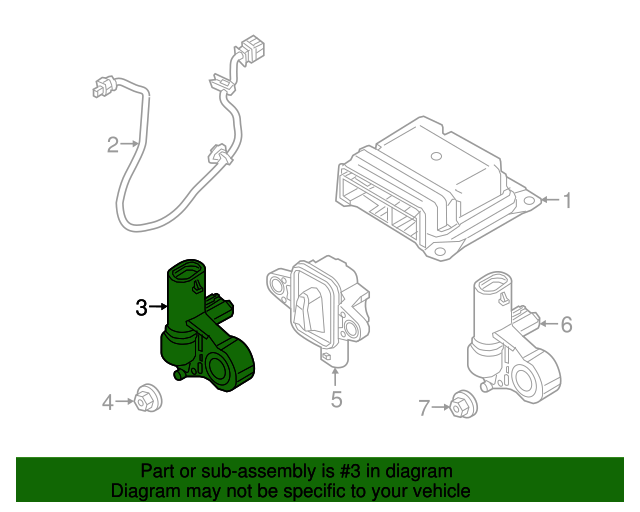 2018-2021 Mopar Side Impact Sens 68335884AA | TascaParts.com
