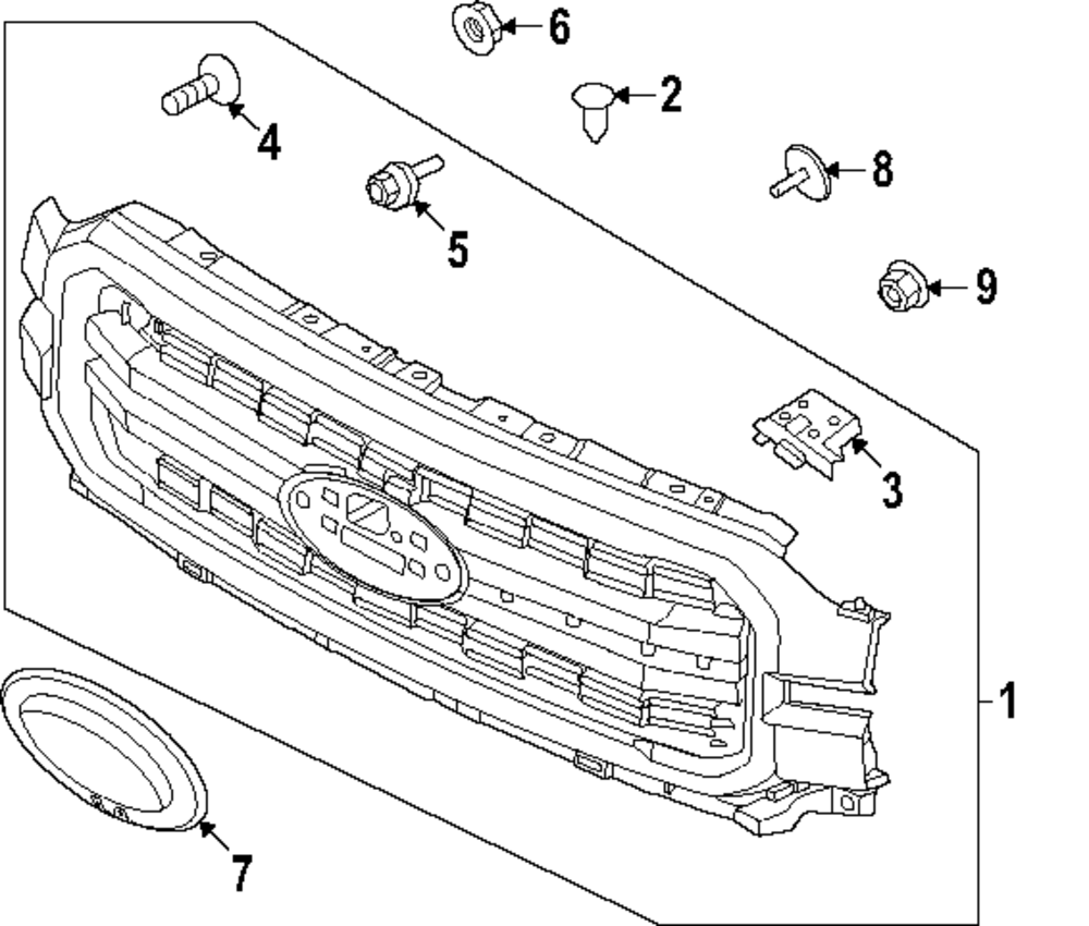 2024-2025 Ford F-150 Grille RL3Z-8200-FA | Varsity Ford