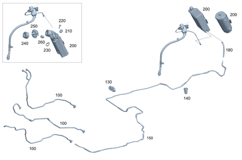 Closed Fuel-Evaporation-Control System for 2024 Mercedes-Benz GLS580 ...