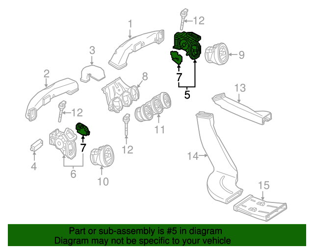 205-830-99-05 - Side Duct 2015-2023 Mercedes-Benz | Mercedes-Benz USA Parts