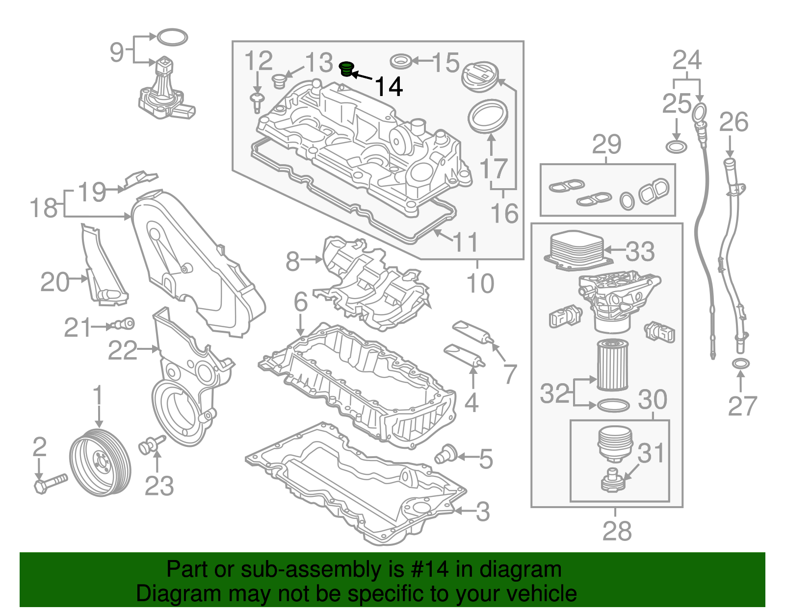 2015 Volkswagen Valve Cover Grommet 059-103-631-D | Wolfsburg Parts Direct