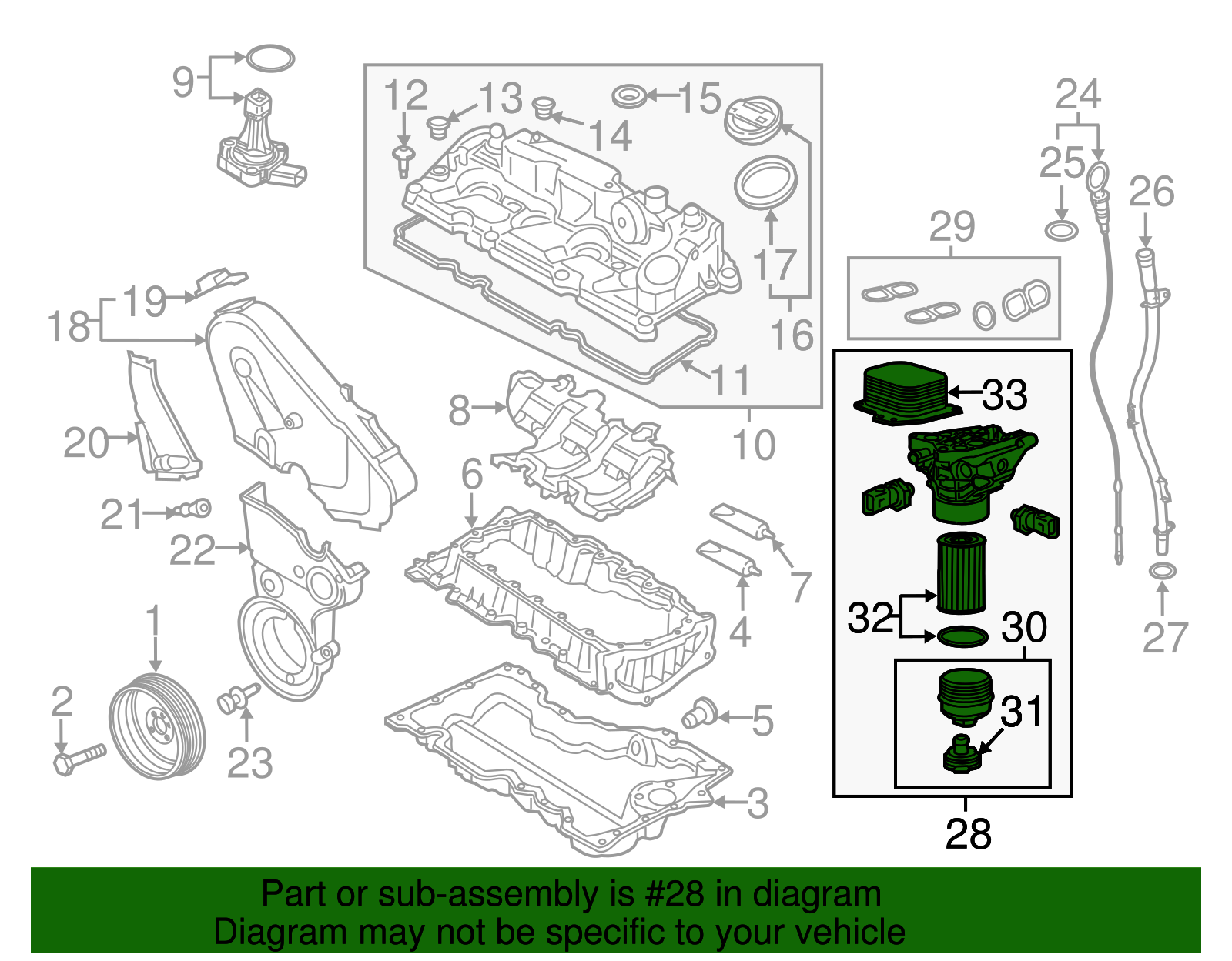 2015 Volkswagen Oil Filter Housing 03N-115-389-A | Retail Performance ...