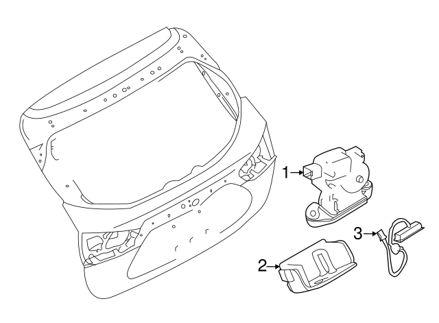 2017-2021 Nissan Rogue Sport Lift Gate Switch 25380-4EA0A | OEM Parts ...