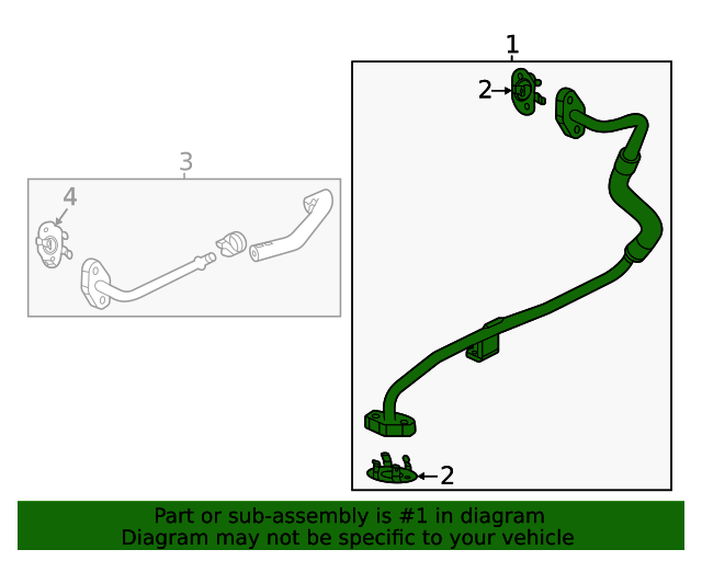 2020-2023 GM Water Feed Tube 12691900 | Auto Parts Express