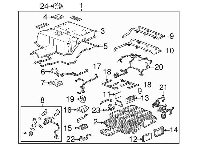 2015-2016 Chevrolet Battery Energy Control Module 13599333 | TascaParts.com