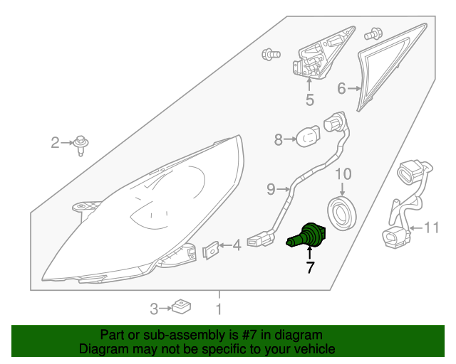 Headlamp Bulb - GM (13503418) | GMPartsDirect.com
