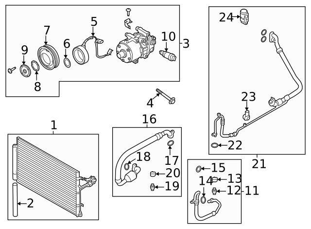 2012-2024 Hyundai Hose & Tube Assembly Valve 97812-2L000 | HyundaiParts ...