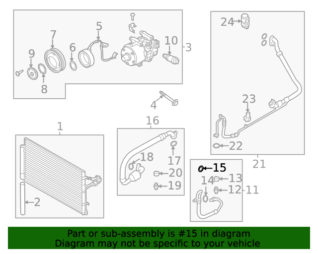 Hyundai - 976A2-H9000 - Discharge Hose O-Ring - 2018-2024 Hyundai | OEM ...