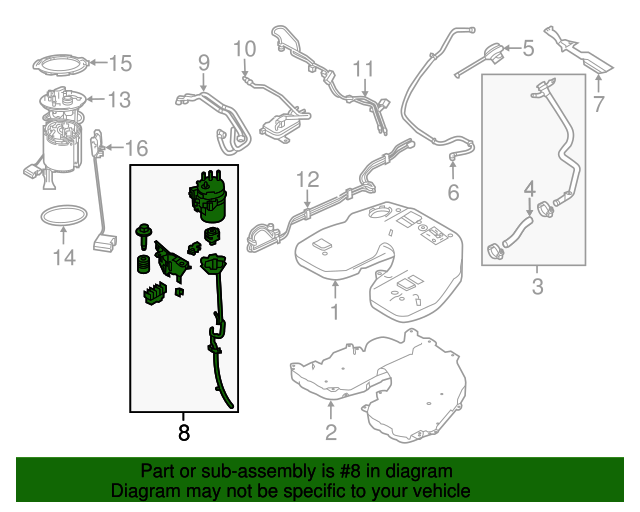 2016-2021 Land Rover Fuel Filter LR084459 | OEM Parts Online