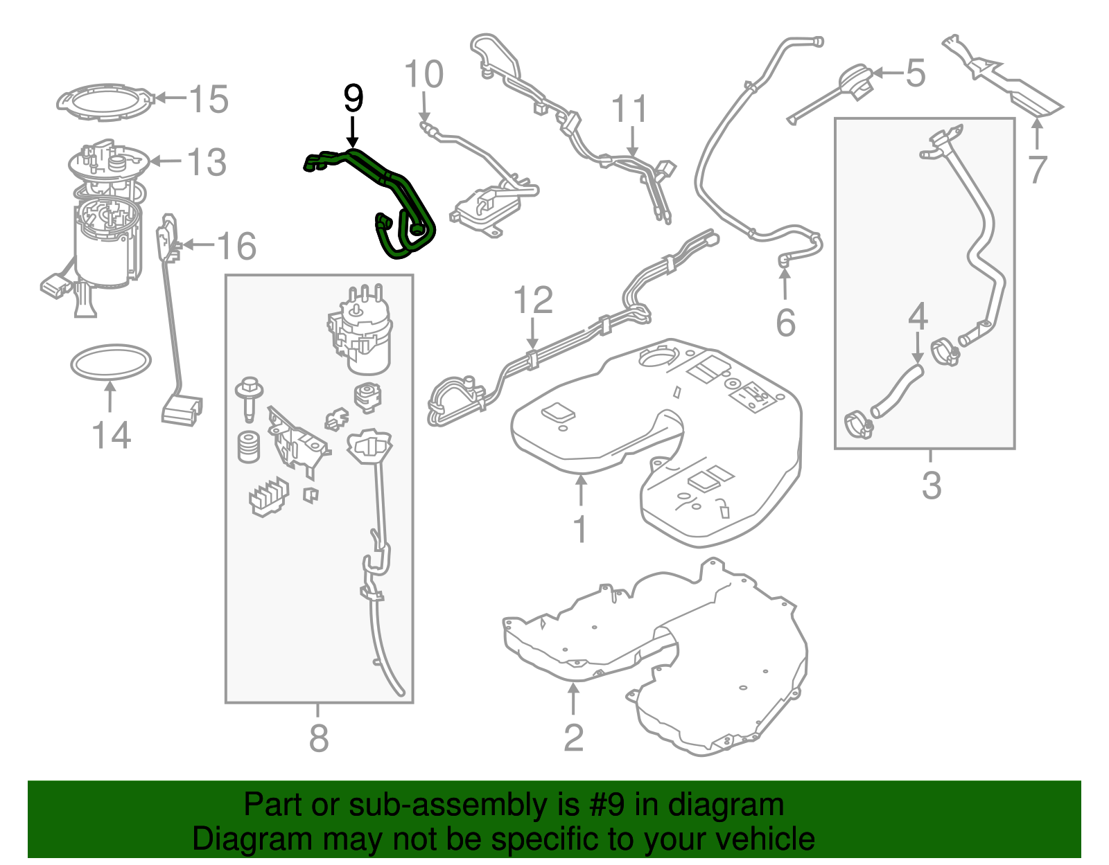 LR105299 - Tube - 2017-2020 Land Rover Discovery | Land Rover Lake Bluff