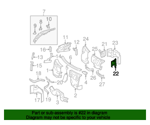 204-682-03-60 - Cowl Insulator 2008-2014 Mercedes-Benz ...