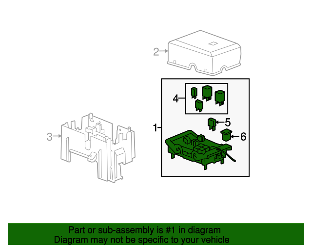 2007-2009 GM Junction Block 19210438 | OEPartsQuick