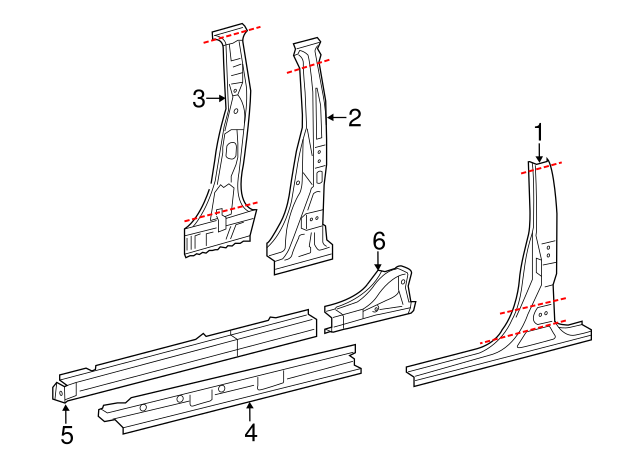 2016-2018 Lexus Inner Rocker 57402-33140 | OEM Parts Online