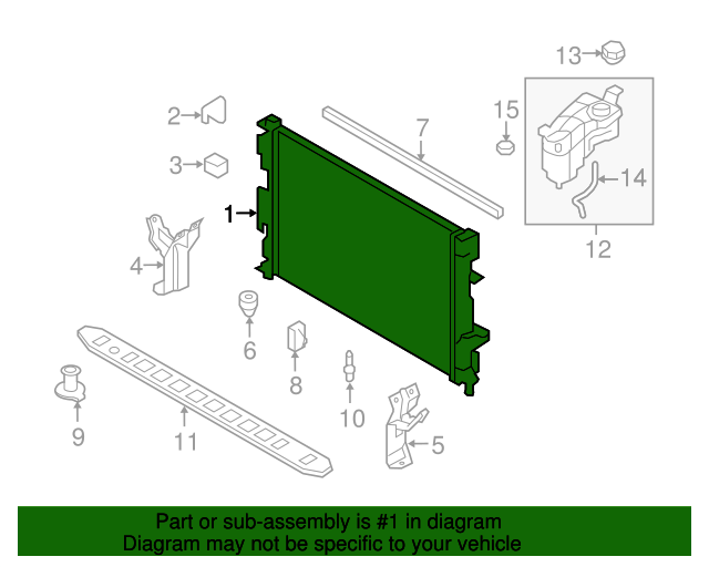 2007-2018 Volvo Radiator 31368082 | OEM Parts Online