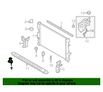 Genuine Radiator Retainer for 2007-2016 Volvo | Part# 30776241 | Over ...