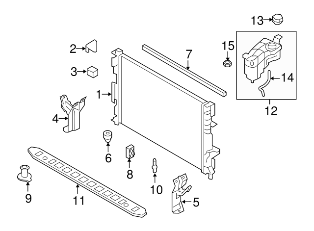 2007-2018 Volvo Radiator Lower Bracket 31368100 | TascaParts.com