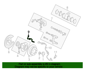 01466-S84-A00 - Hose Set, Rear Brake - 1998-2002 Honda Accord | Genuine ...