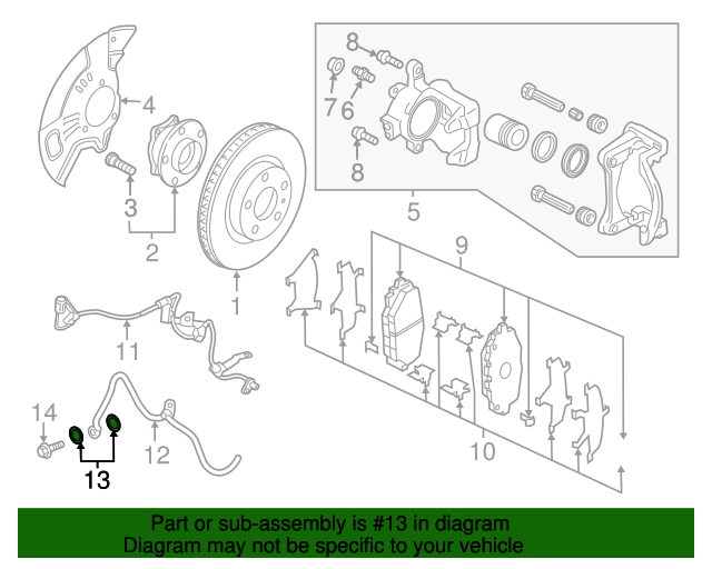 2006-2024 Mazda Brake Hose Gasket 9956-21-000 | Mazda-Parts