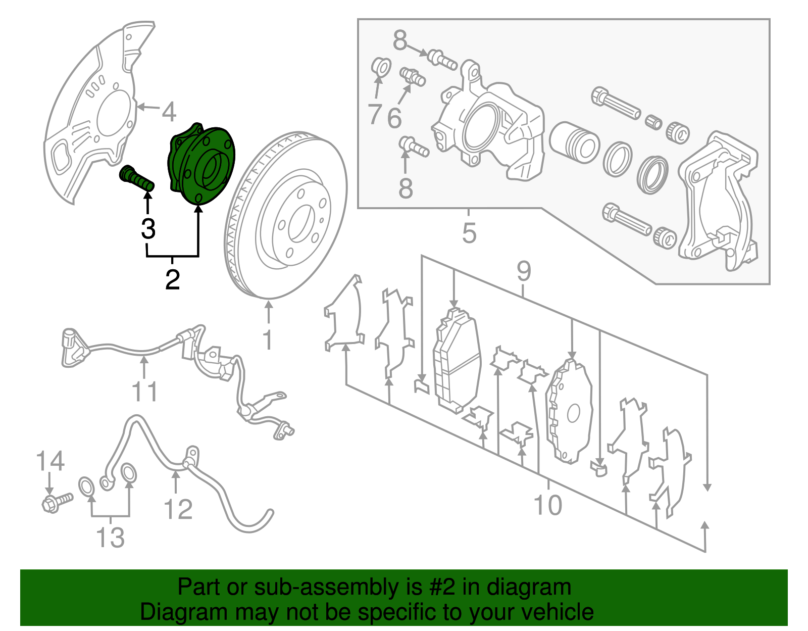 N243-33-04X - Hub Assembly - 2016-2020 Mazda MX-5 Miata | Mazda Parts ...
