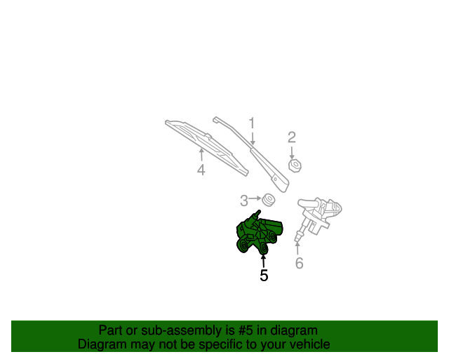 2003-2009 Mercedes-Benz Rear Motor 211-820-03-42 | MB OEM Parts