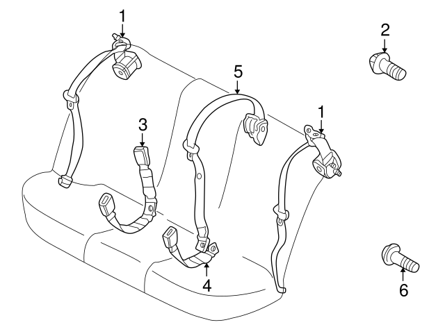 72-11-7-000-403 - Seat Belt 2000-2005 BMW | AutoNationParts.com