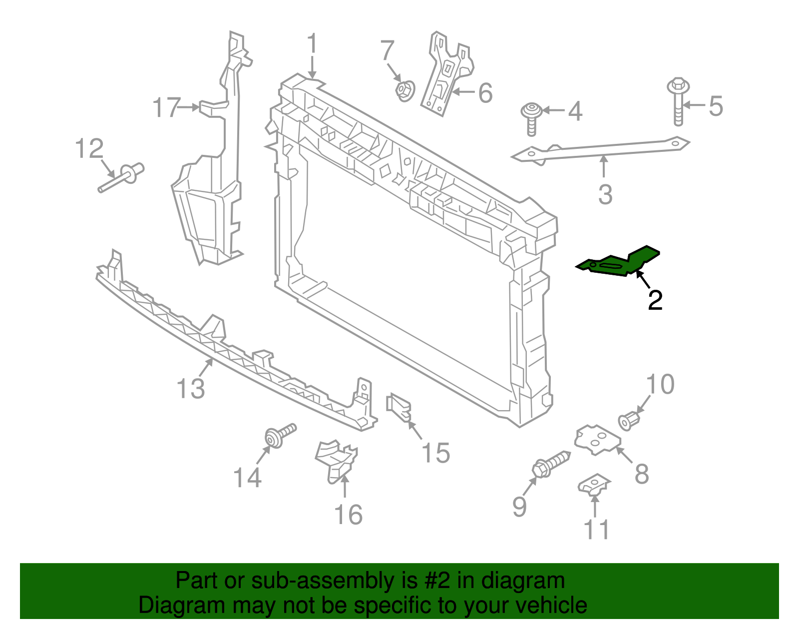 2015-2021 Volkswagen Headlamp Bracket 5GM-804-594 | OEM VW Parts Haus