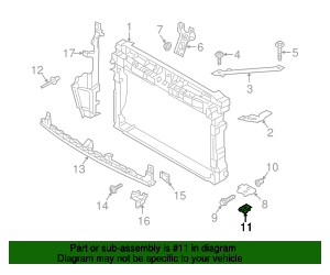 1993-2021 Volkswagen Repair Bracket U-Nut N-901-686-04 | OEM Parts Online
