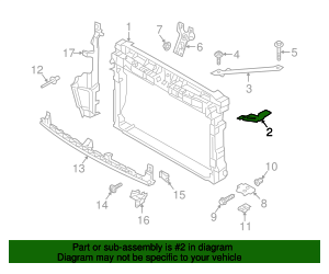 2015-2021 Volkswagen Headlamp Bracket 5GM-804-593-A | VW Direct Parts