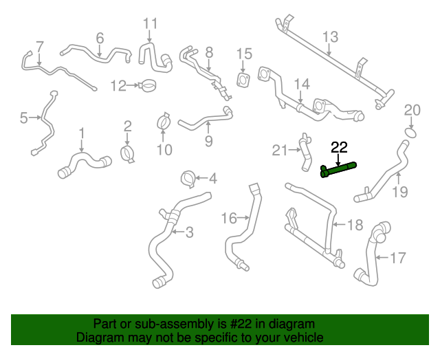 31219144 - Water Pipe - 2008-2016 Volvo | Volvo OEM Parts Direct