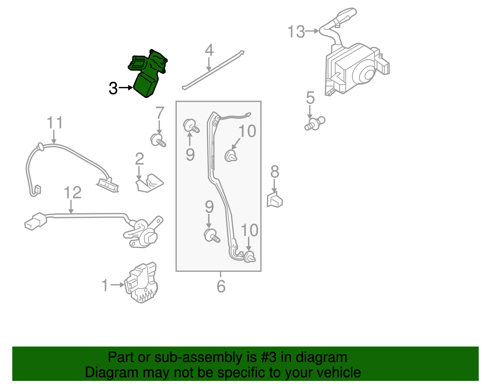 2021-2024 Nissan Armada Lift Actuator 90560-6JL0B | Nissan Parts Central