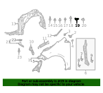 Toyota Retainer, Front Fender Liner Part# 5387902150 | Toyota Of ...