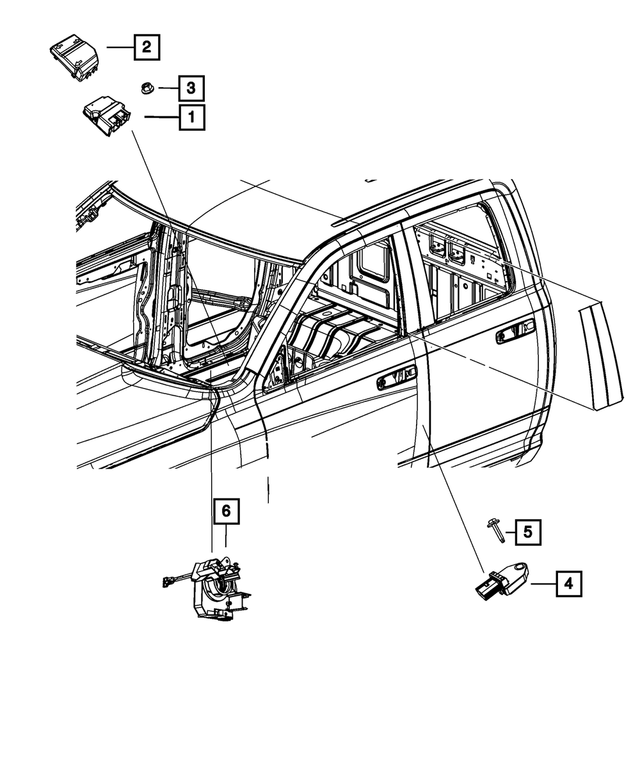 2017-2024 Ram Connector Cover 68340799AA | Mopar eStore