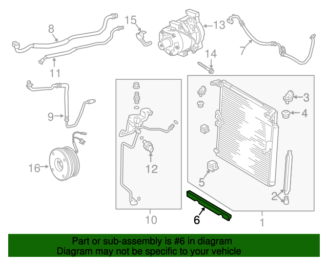 2010-2024 Toyota 4Runner Dehydrator Packing 88578-60480 | Toyota OEM ...